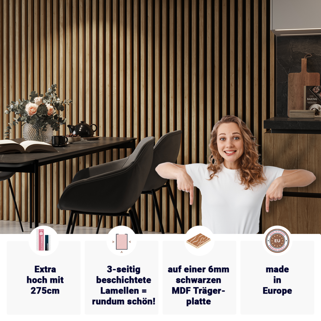 Design Paneele - MDF Trägerplatte - 3D-Effekt - Einzigartige Optik ...